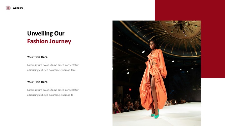 Wonders - Fashion Show PowerPoint Presentation Template, Presentation ...