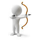 3d small people - archery, Graphics | GraphicRiver