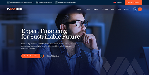 Invadex - Business Consulting WordPress Theme by Case-Themes | ThemeForest