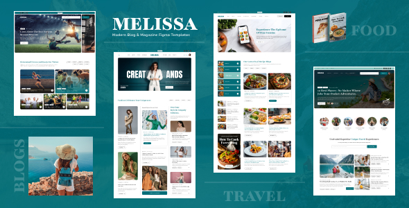 Melisa - Blog & Magazine Figma Template by BuddhaThemes | ThemeForest