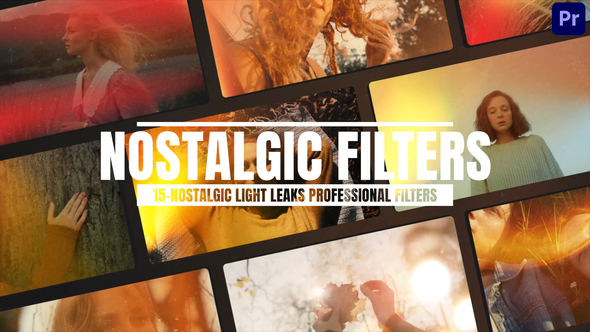 Nostalgic Light Leaks Professional Filters For Premiere Pro, Premiere ...