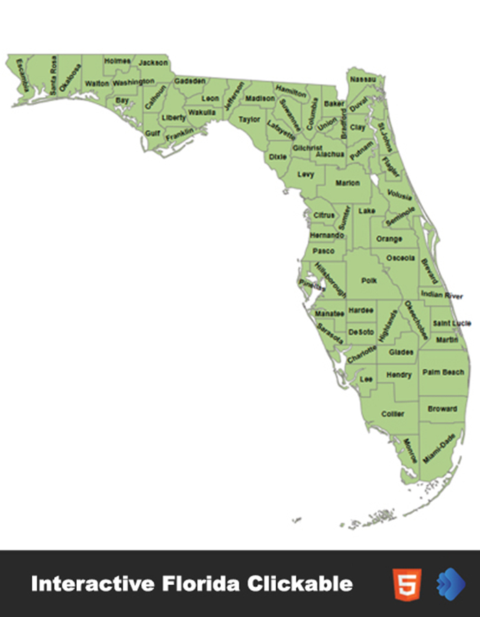Interactive Florida Clickable MAP by freelancertajulrasel | CodeCanyon