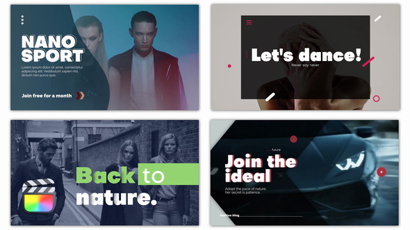 Typography Slides, Apple Motion Templates | VideoHive