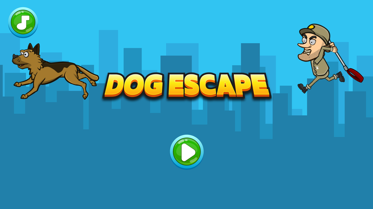 Dog Escape - HTML5 Game - No Ai Graphics - Construct 3 (C3p Included) by RichGames