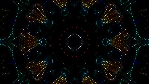 Abstract background moving stripes and flashing with shining light dots ...