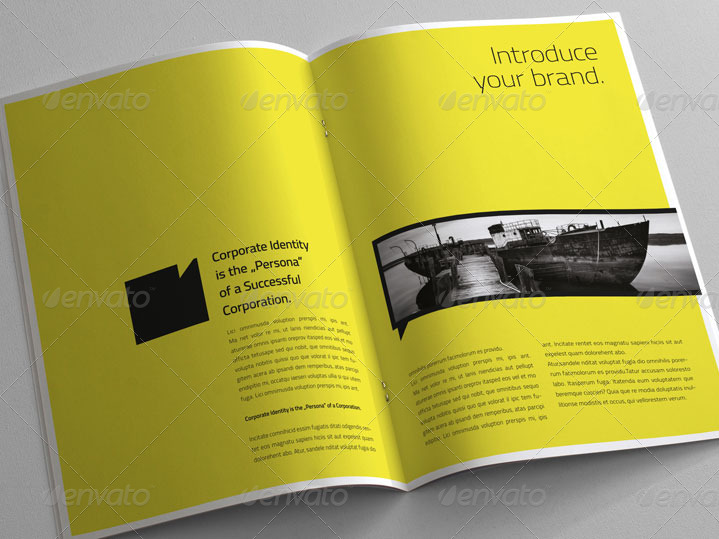 Corporate Design Manual Guide DIN A4 // 34 Pages, Print Templates ...
