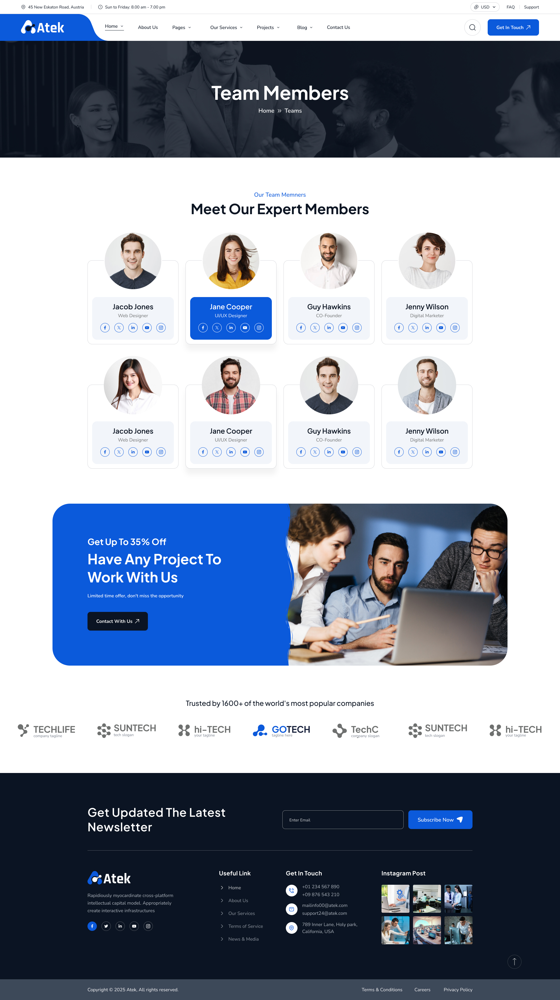 Atek – IT Solution & Technology Figma Template by themehour | ThemeForest