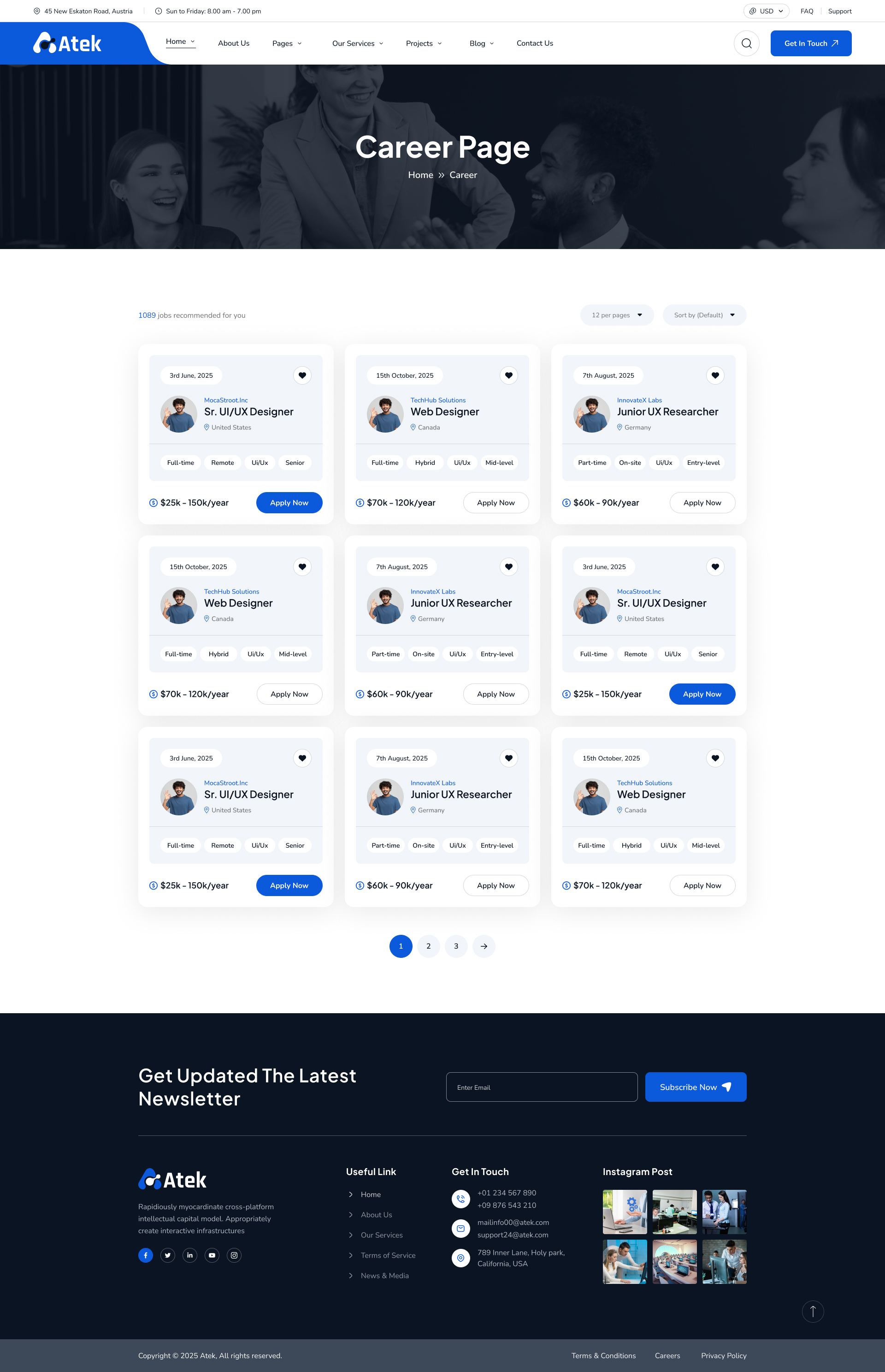 Atek – IT Solution & Technology Figma Template by themehour | ThemeForest