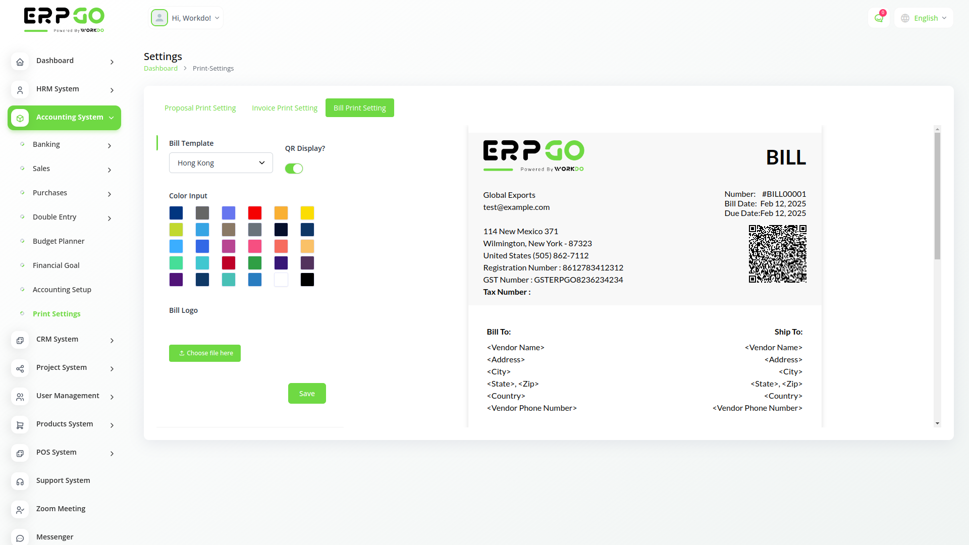 ERPGo - All In One Business ERP With Project, Account, HRM, CRM & POS ...