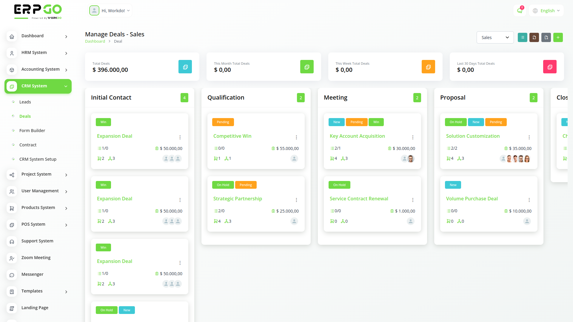 ERPGo - All In One Business ERP With Project, Account, HRM, CRM & POS ...