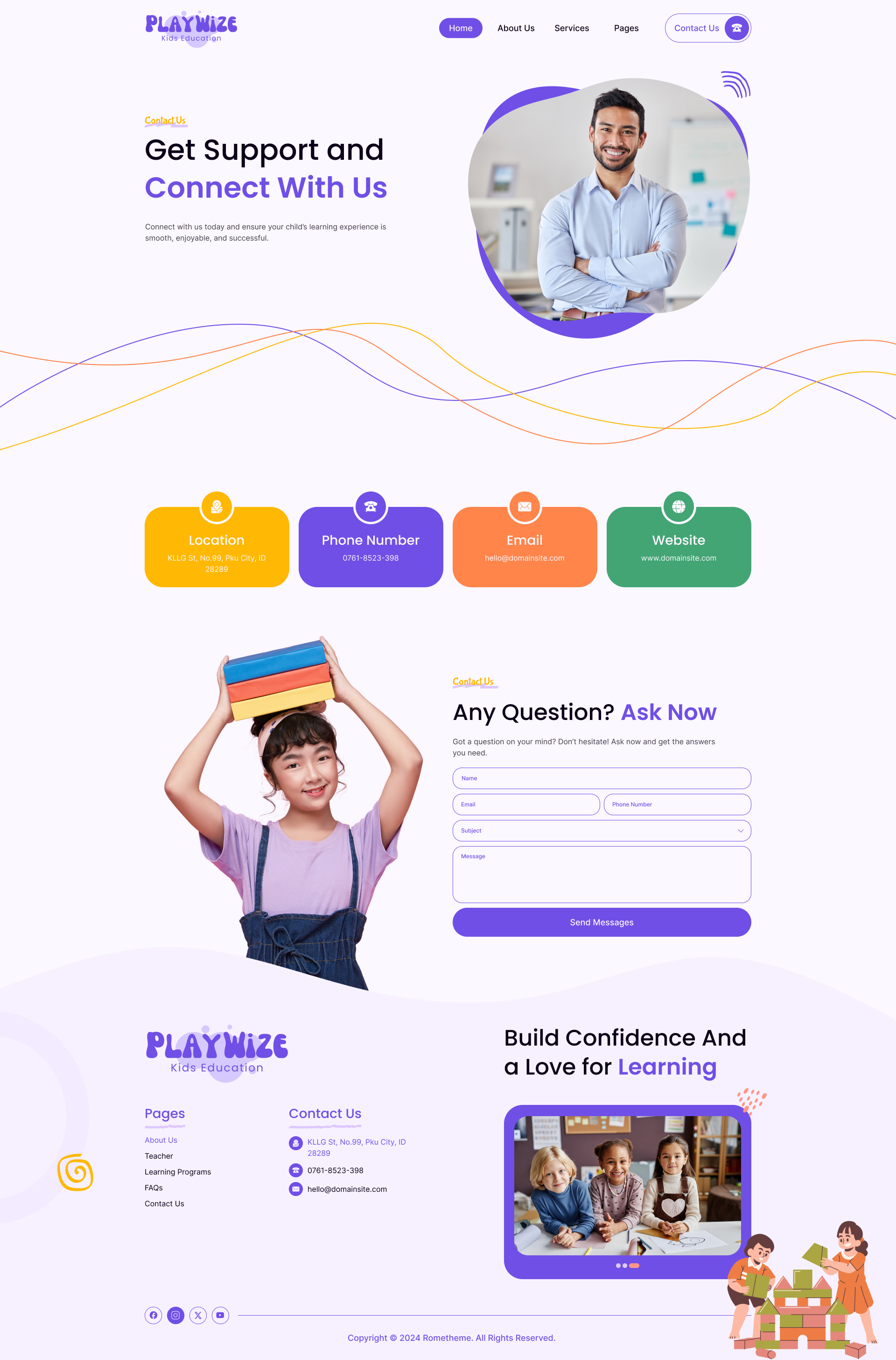 Playwize - Kids Education Figma Template by Rometheme | ThemeForest