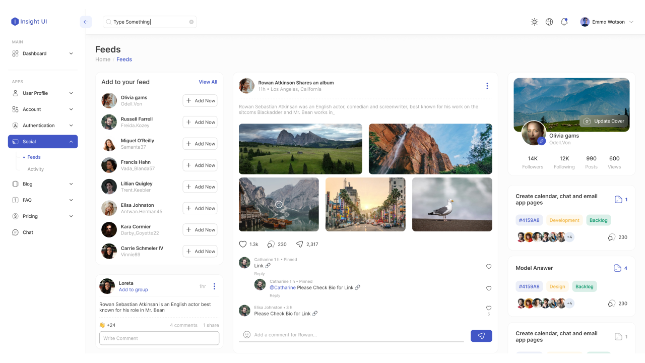 Insight UI - React Admin Dashboard Template by thefuturelens | CodeCanyon
