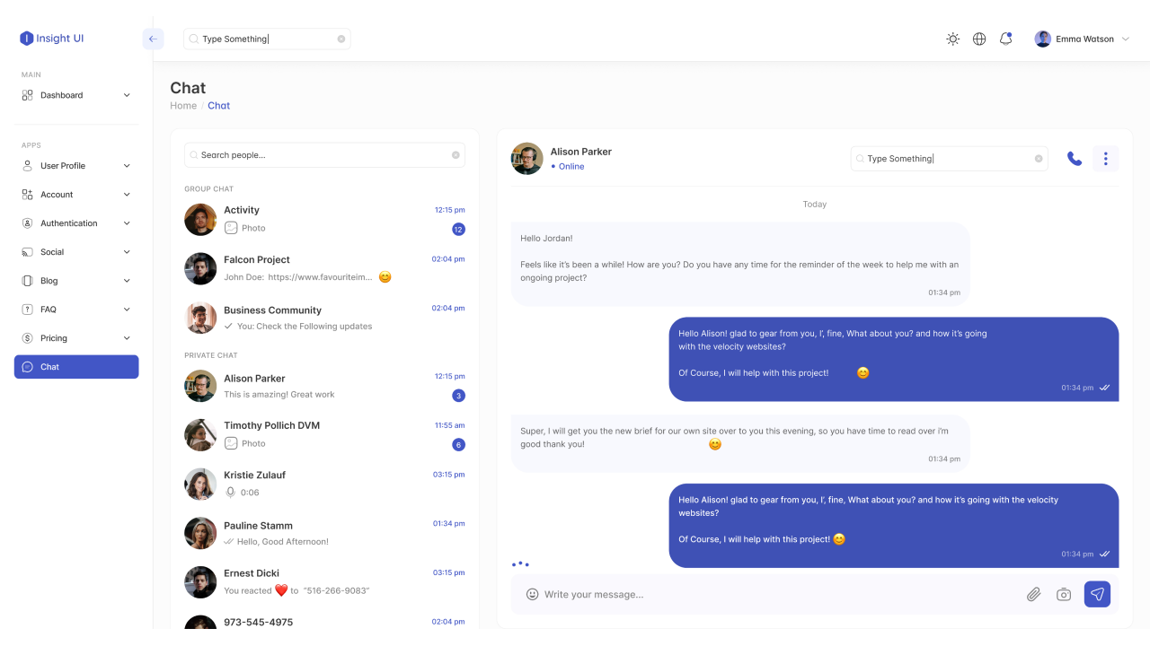 Insight UI - React Admin Dashboard Template by thefuturelens | CodeCanyon