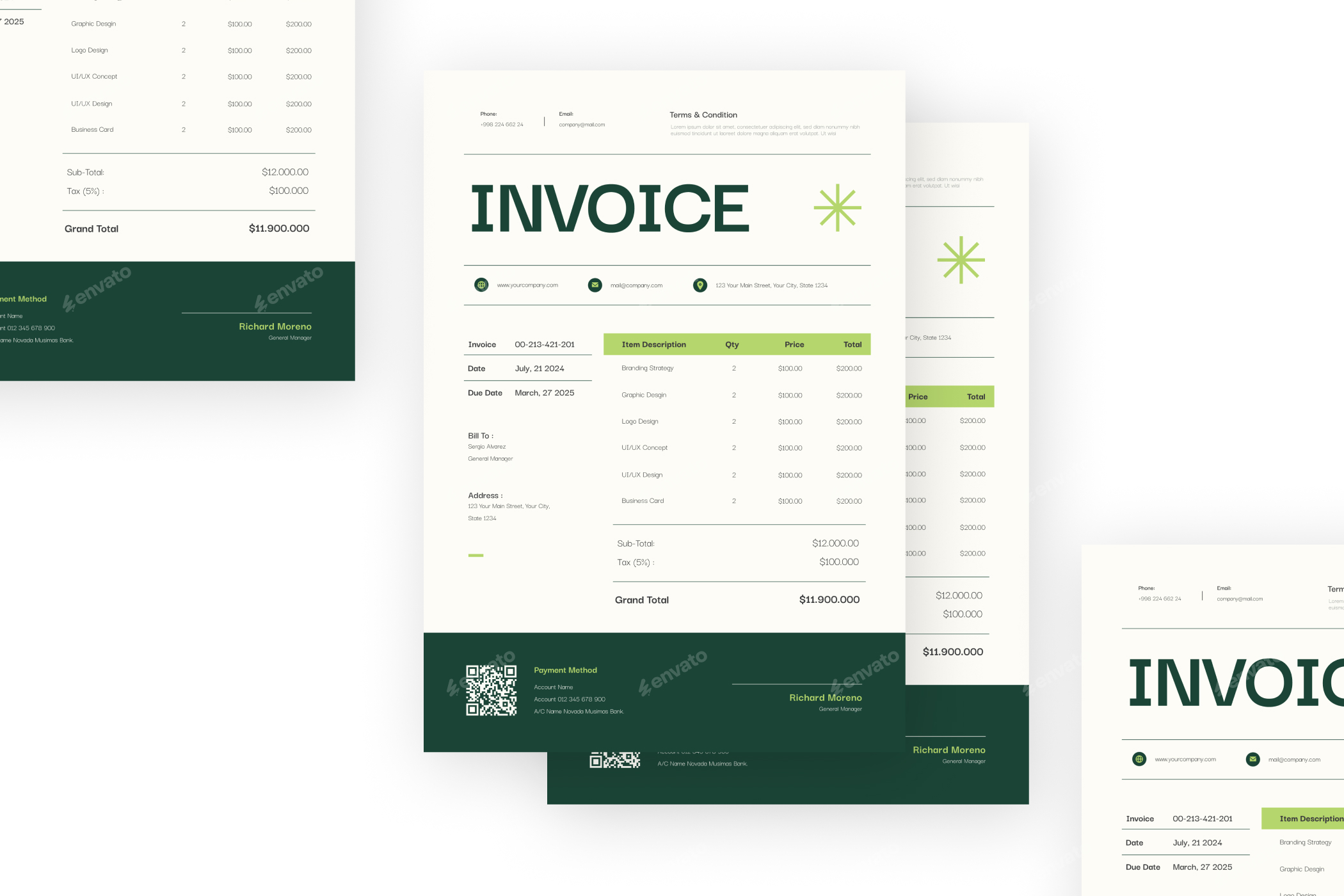 Green Light - Invoice, Print Templates | GraphicRiver