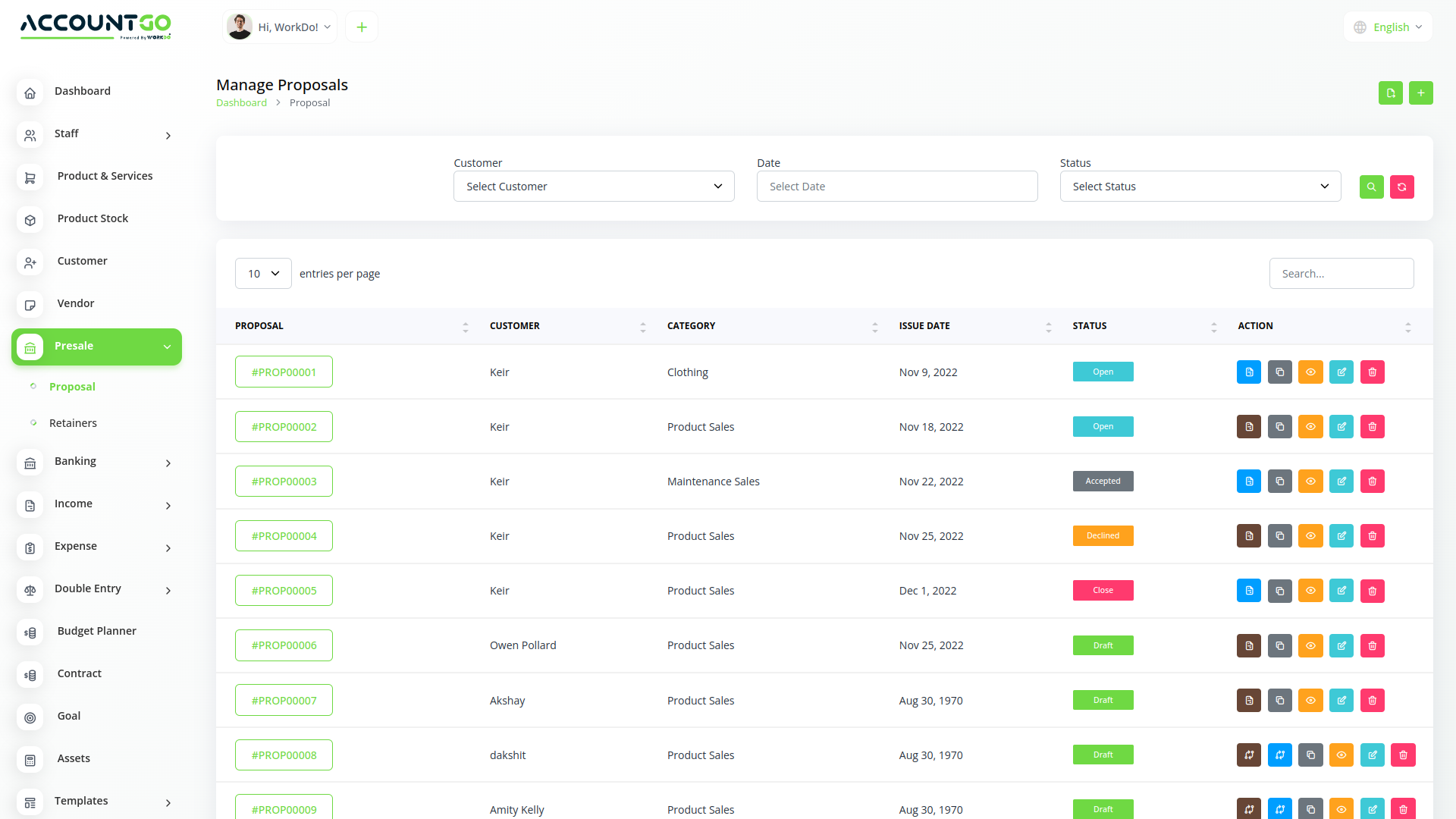 AccountGo - Accounting and Billing Tool by WorkDo | CodeCanyon