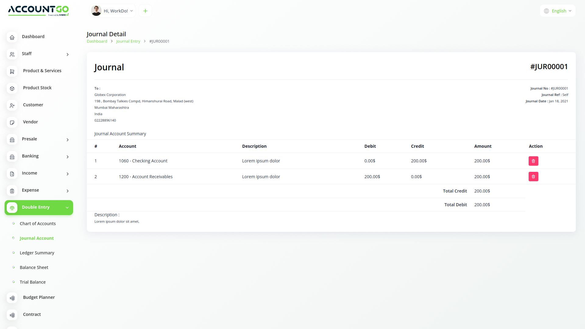 AccountGo - Accounting and Billing Tool by WorkDo | CodeCanyon