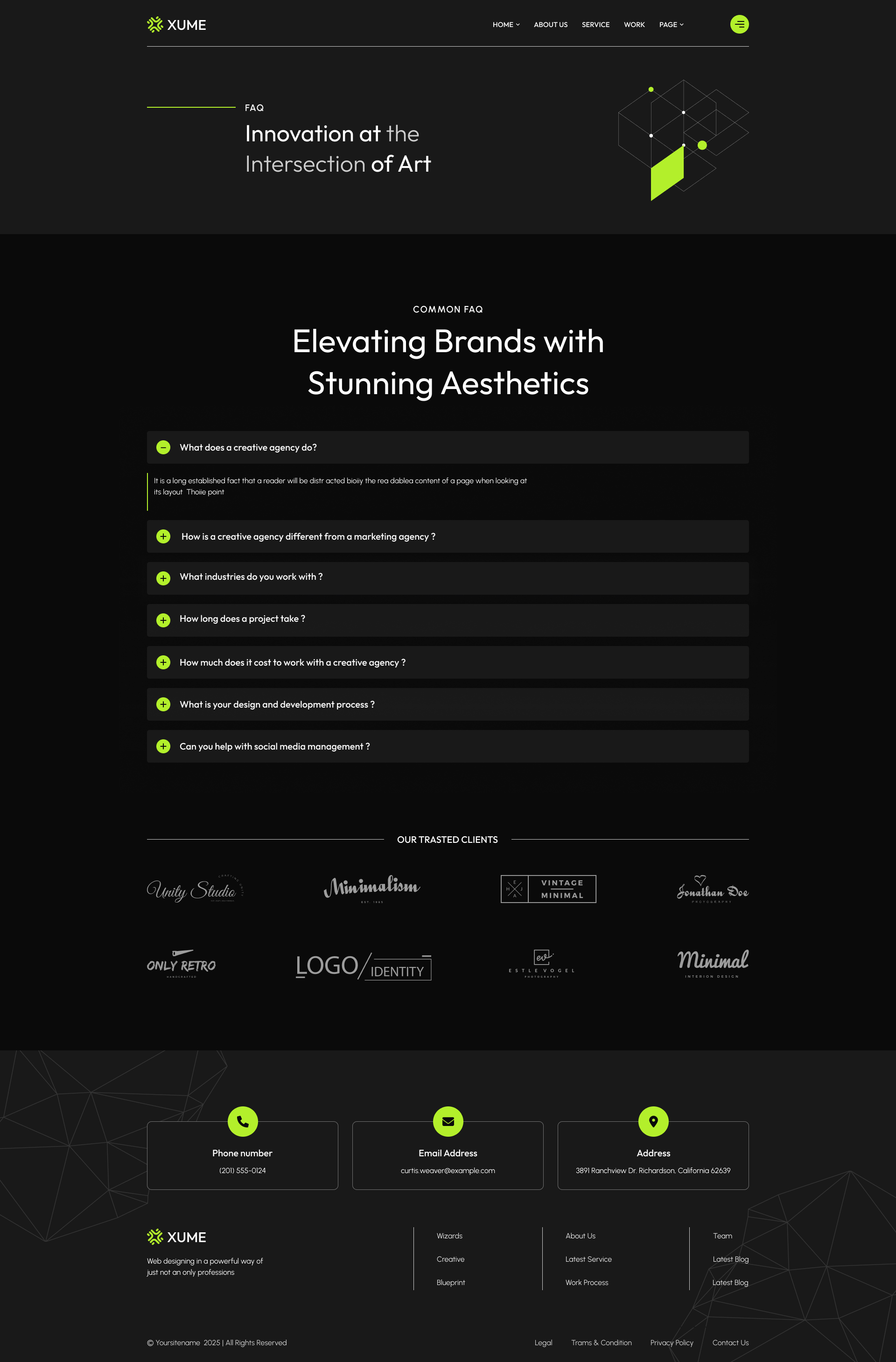 XUME - Creative Agency Figma Template by SoftCrafty | ThemeForest