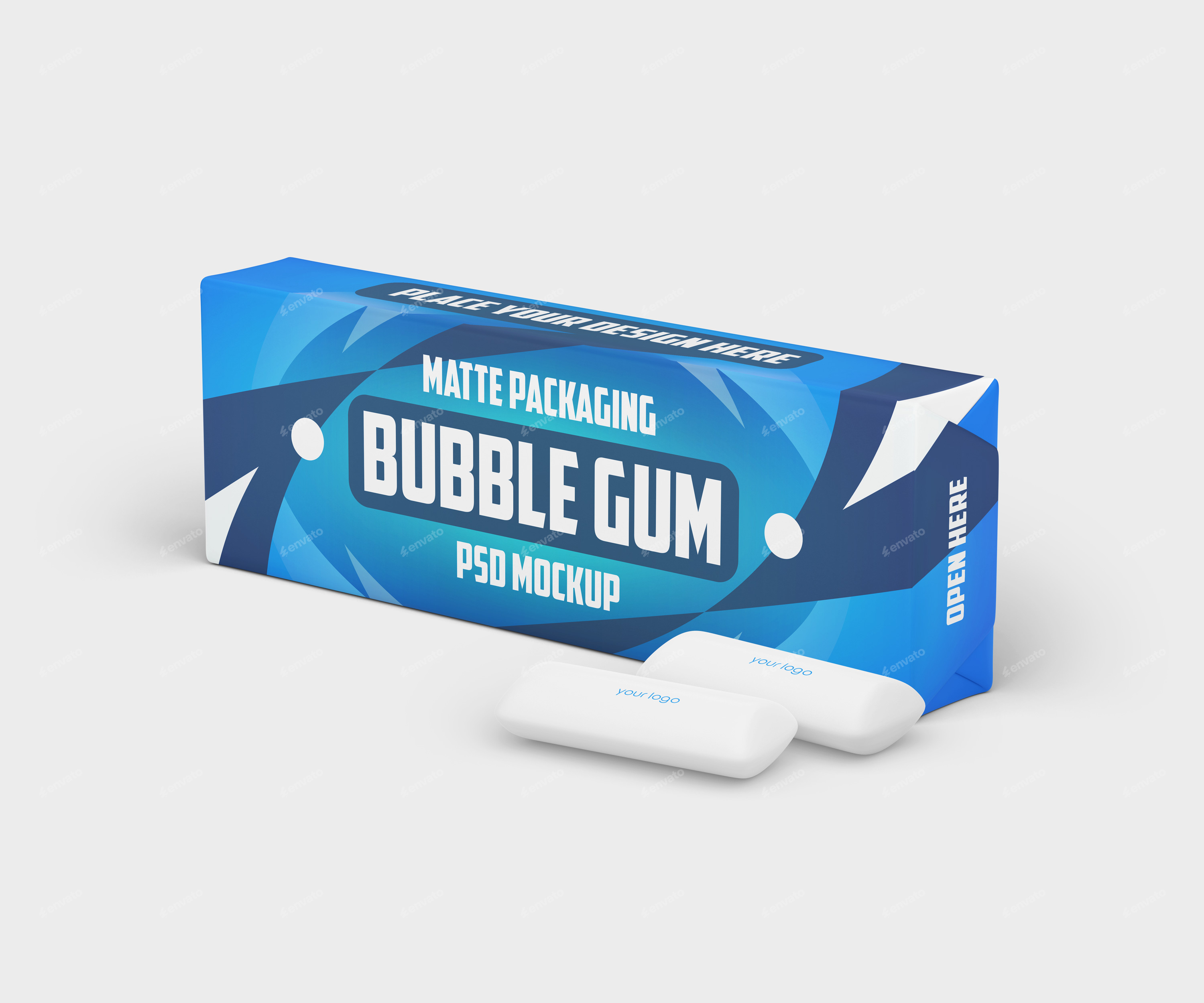 Chewing Bubble Gum Packaging Mockup Set, Graphics | GraphicRiver