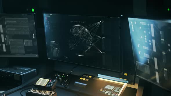 AI intelligence analysis software is examining the projection of the ...