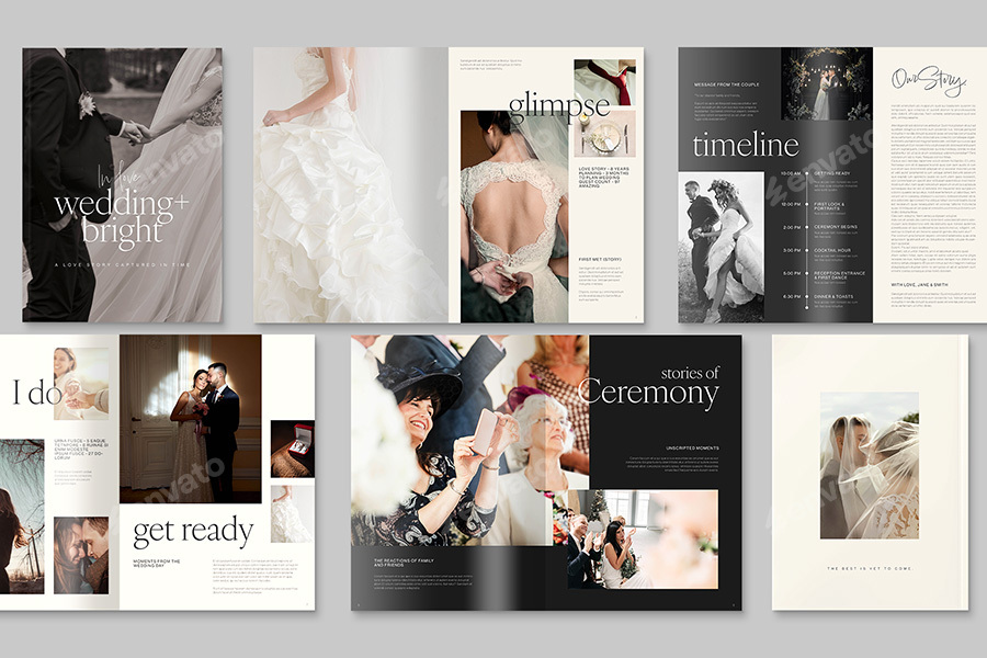 Wedding Day Magazine Template, Print Templates | GraphicRiver