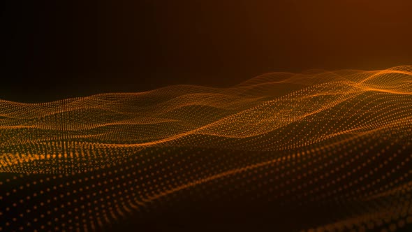 Brown Color Particle Grid Line Wave Motion Animated Background, Motion ...