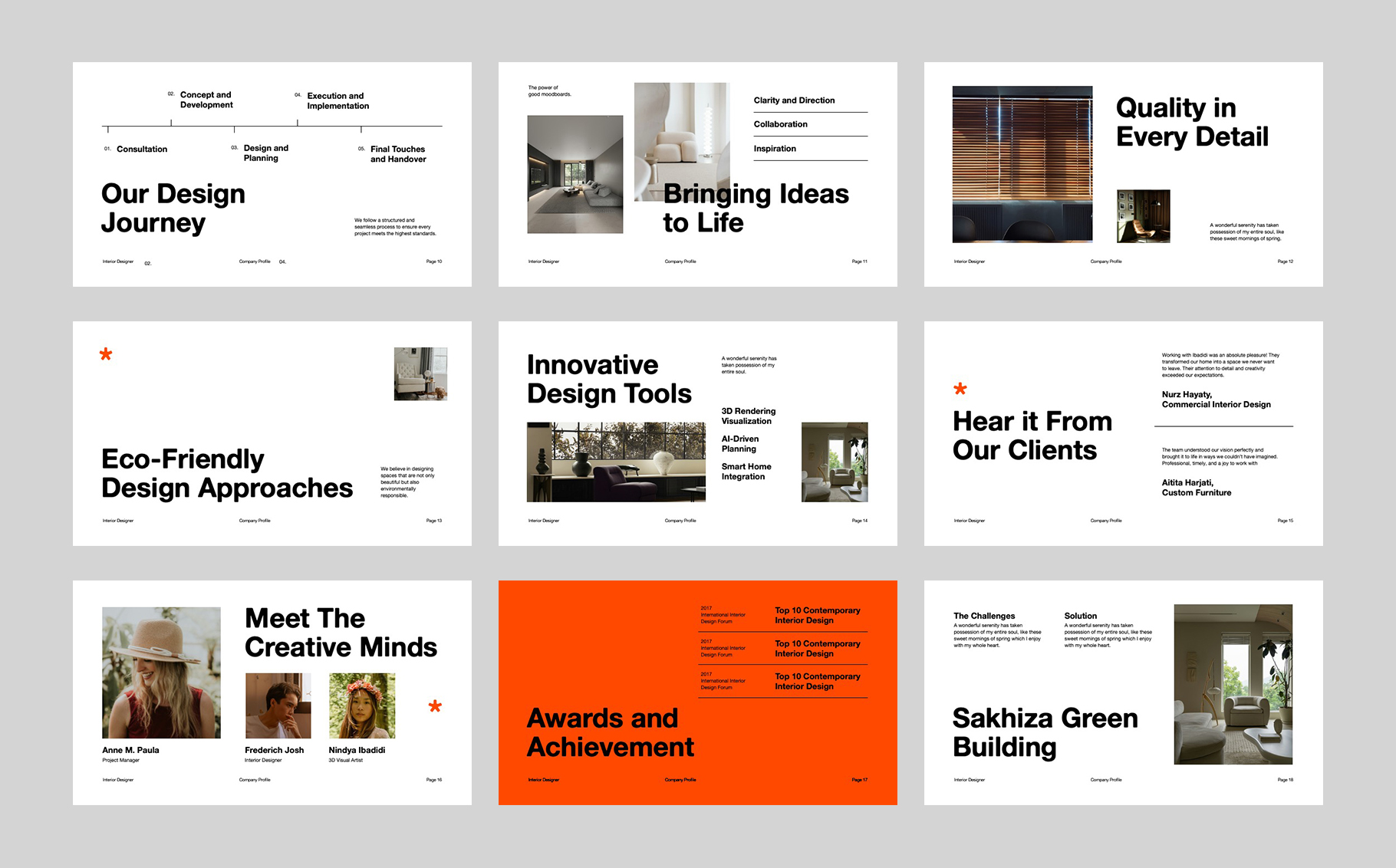 Interior Design Google Slide, Presentation Templates | GraphicRiver