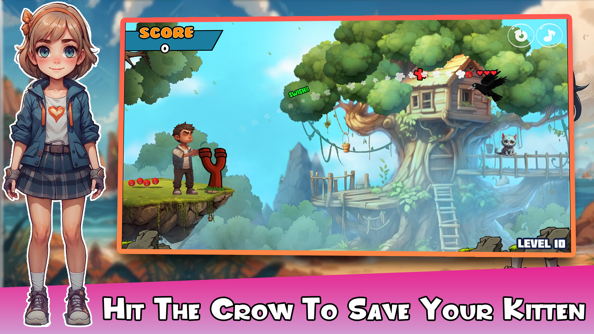 Charlie's Kitty Adventure HTML5 Construct 3 Game by pairplaycreation