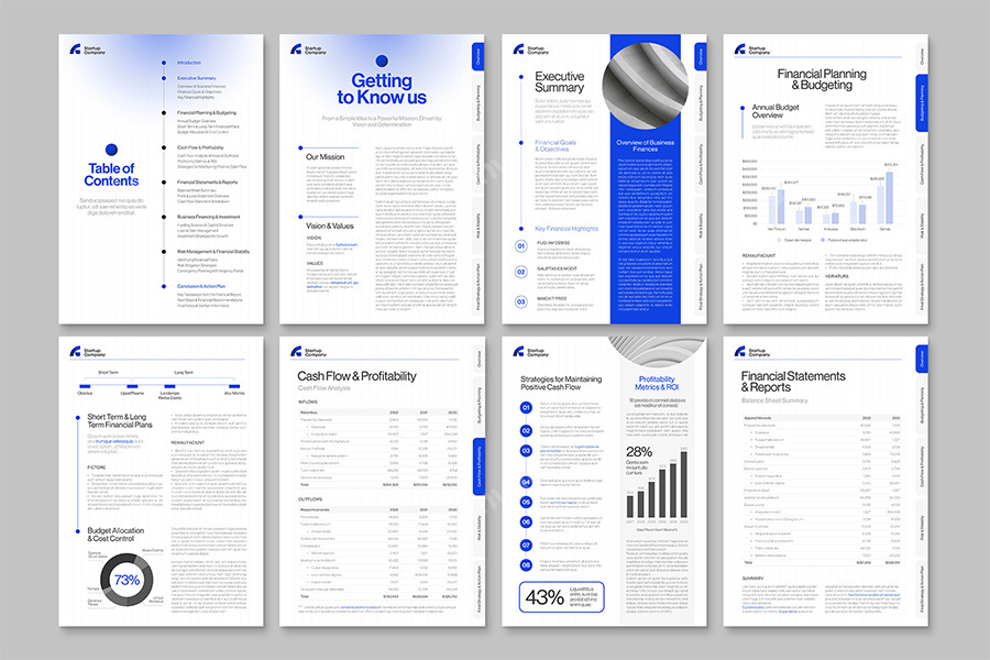 Digital Financial Report Template, ePublishing | GraphicRiver