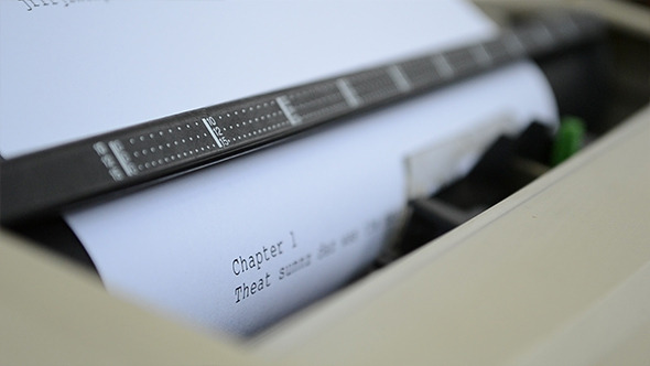 Electric Typewriter Machine in Use, Stock Footage | VideoHive