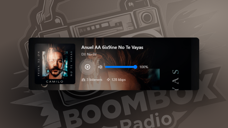 Radio BOOMBOX - Todo Players HTML5 ShoutCast, Icecast by TodoPlayer