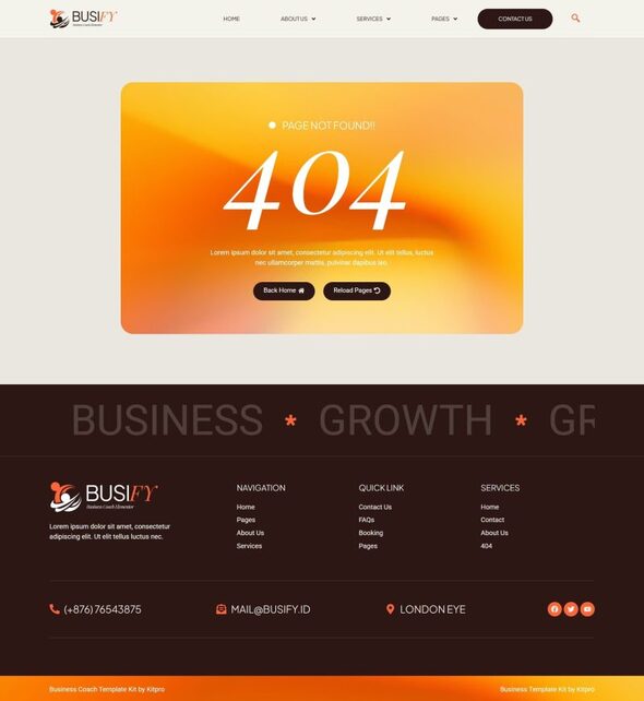 Busify - Business Coach Elementor Template Kit by Kitpro | ThemeForest