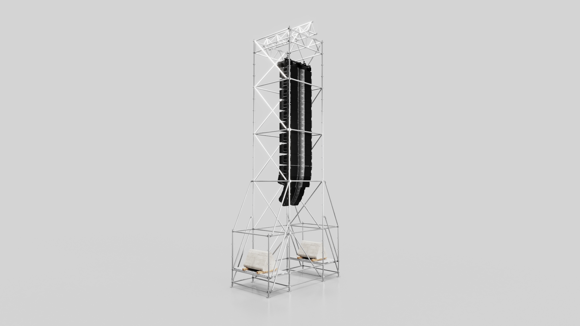 Concert Speaker Line Array Scaffolding Tower by p3rless | 3DOcean