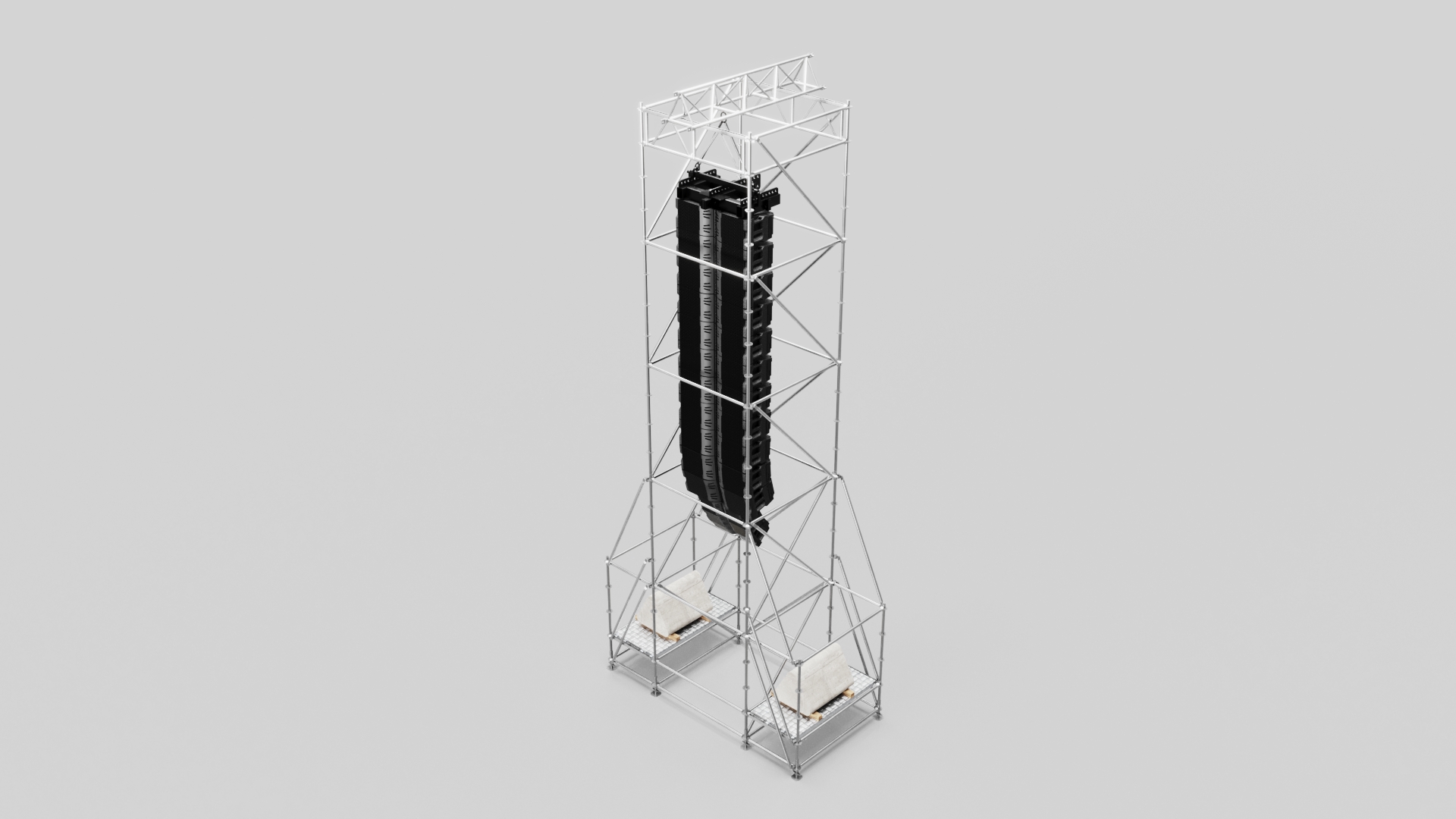 Concert Speaker Line Array Scaffolding Tower by p3rless | 3DOcean