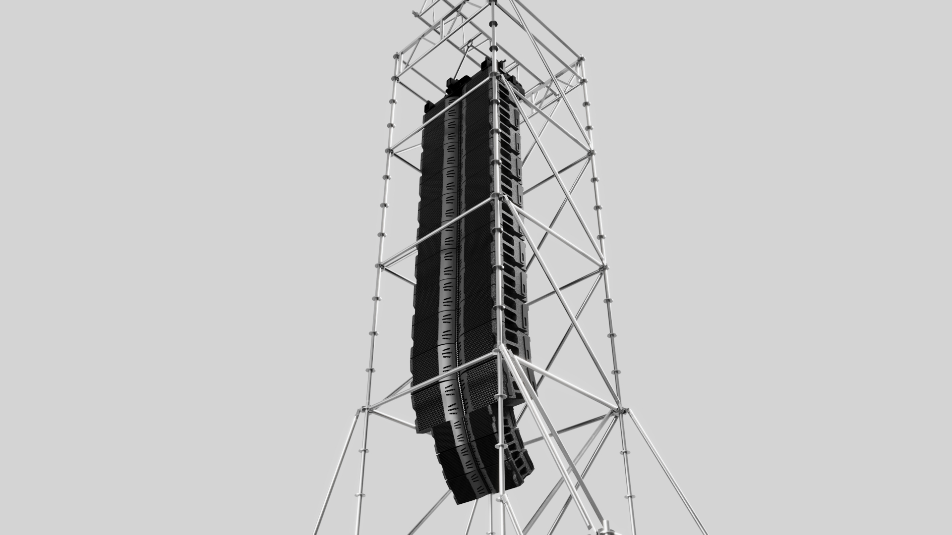 Concert Speaker Line Array Scaffolding Tower by p3rless | 3DOcean