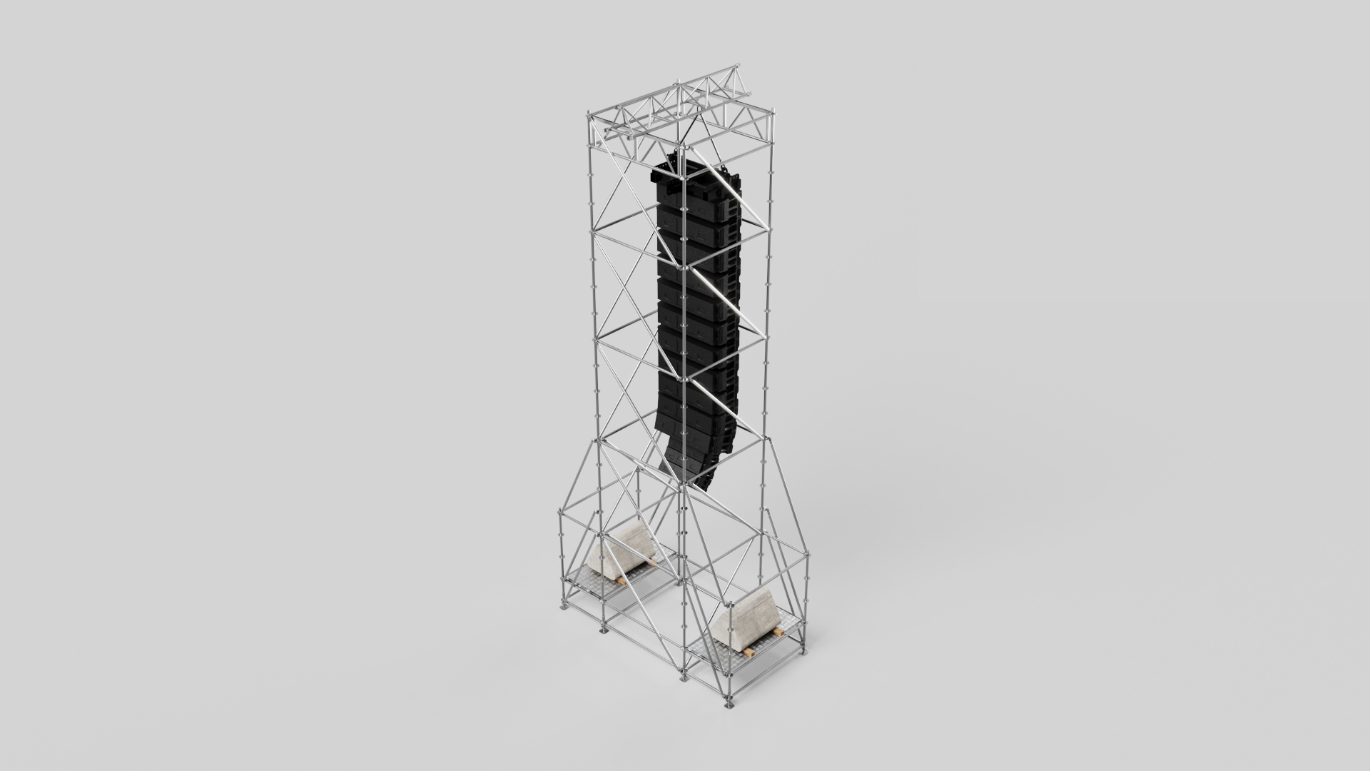 Concert Speaker Line Array Scaffolding Tower by p3rless | 3DOcean