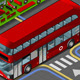 Isometric Double Decker Bus in Front View by aurielaki | GraphicRiver