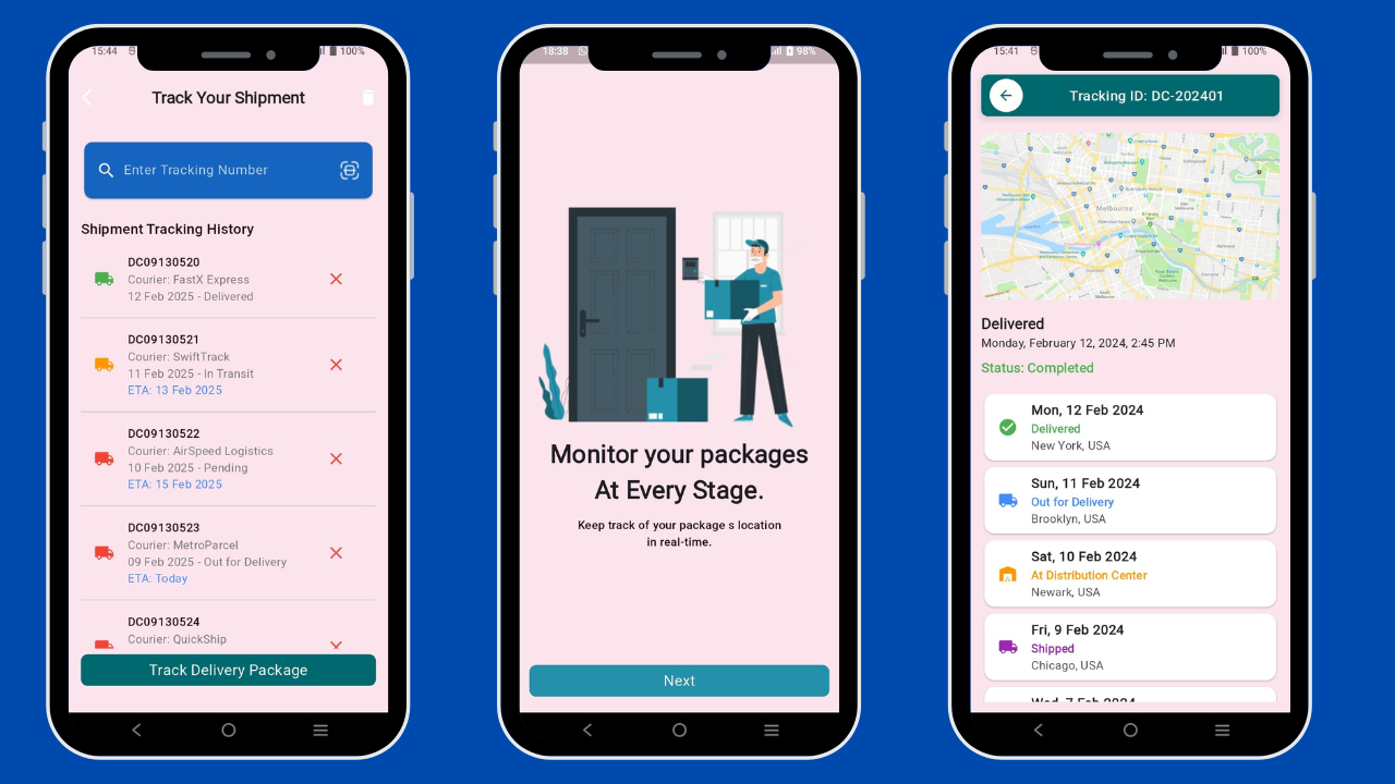 Dispatch Courier App | Flutter Template | Parcel Delivery by CodentraTech