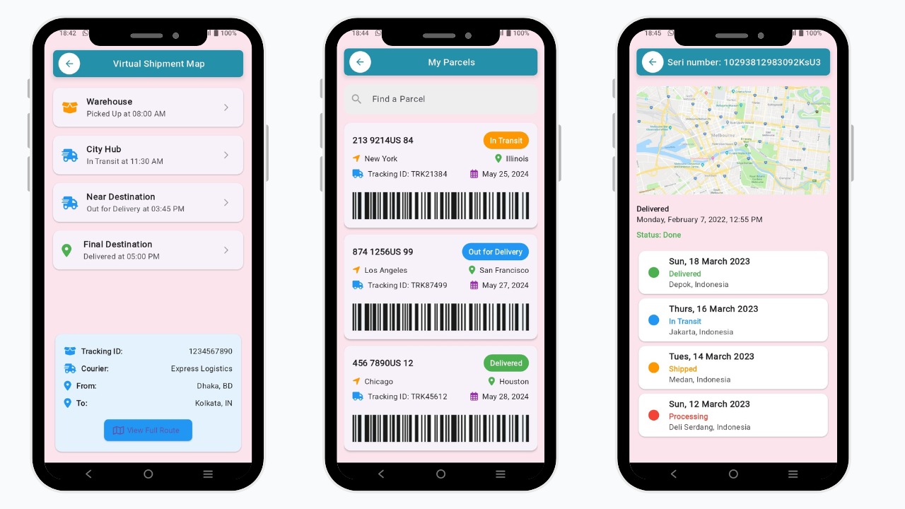 Shipment Delivery App | Flutter Template | Shipping App | Package ...