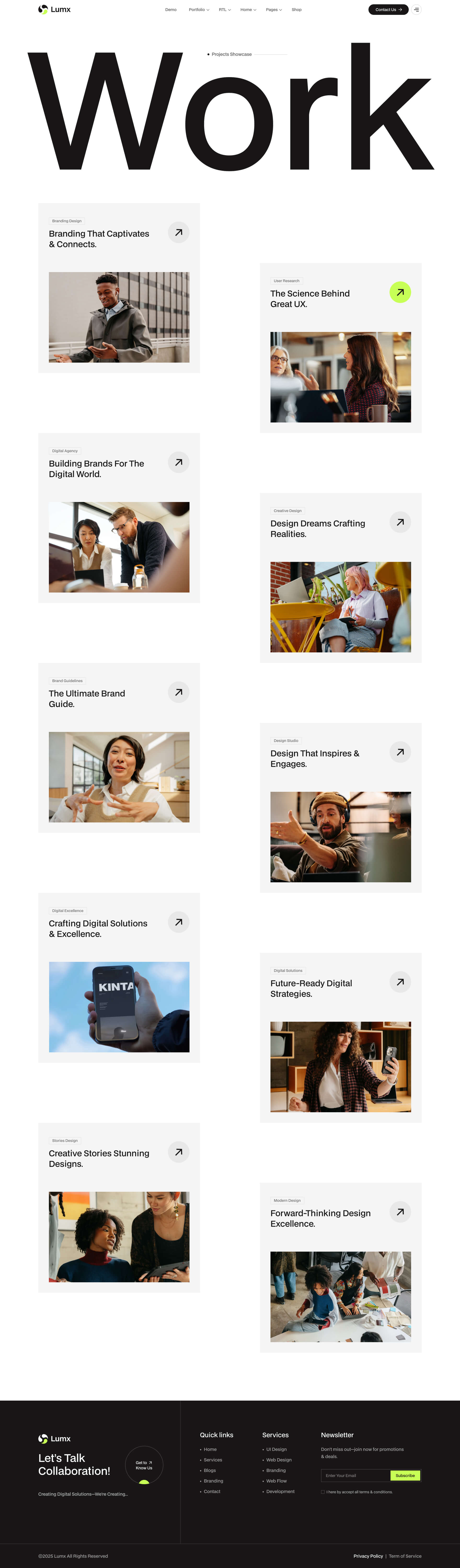 Lumx - Digital Agency Figma Template by SoftCrafty | ThemeForest