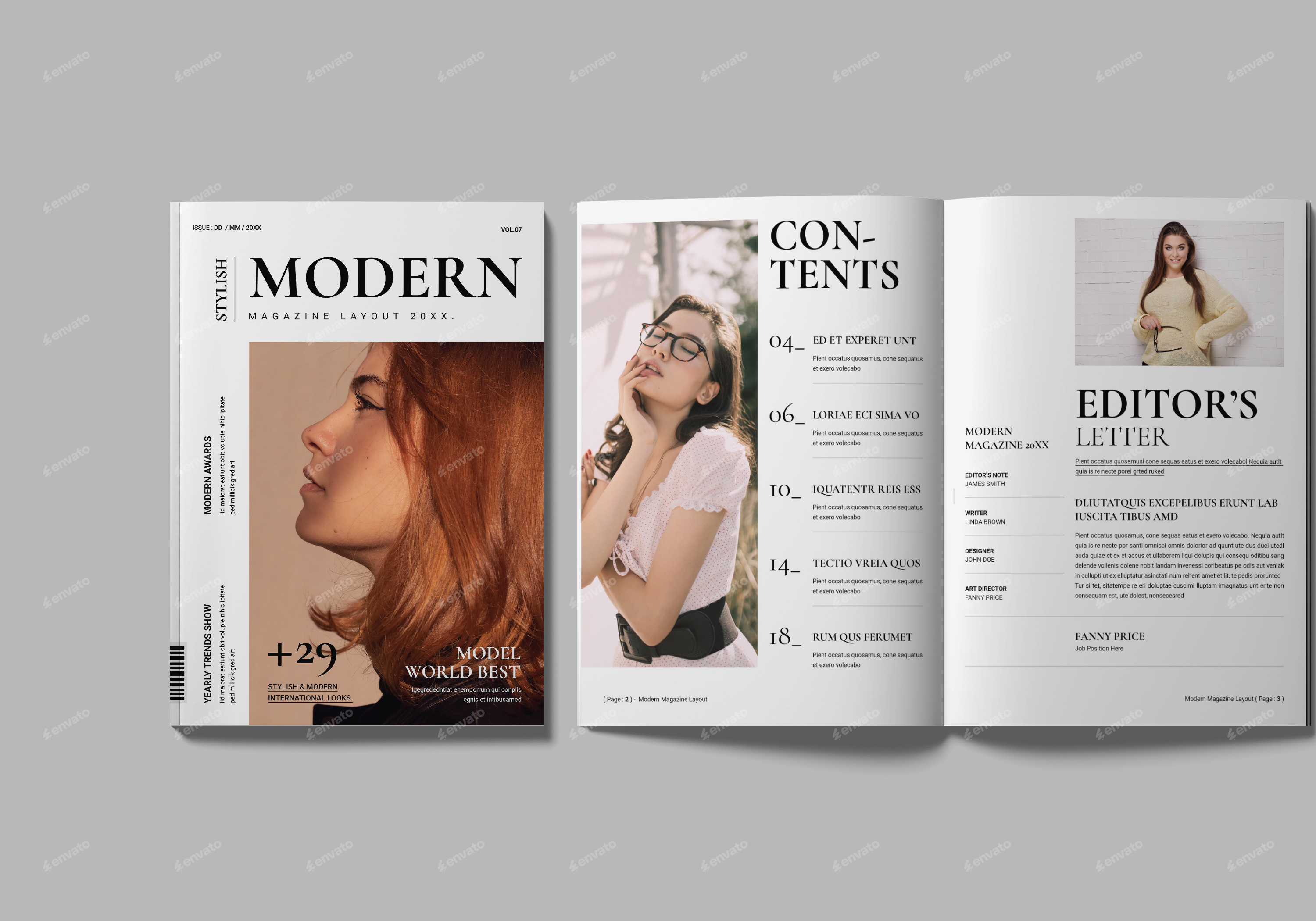 Modern Magazine Template, Print Templates | GraphicRiver