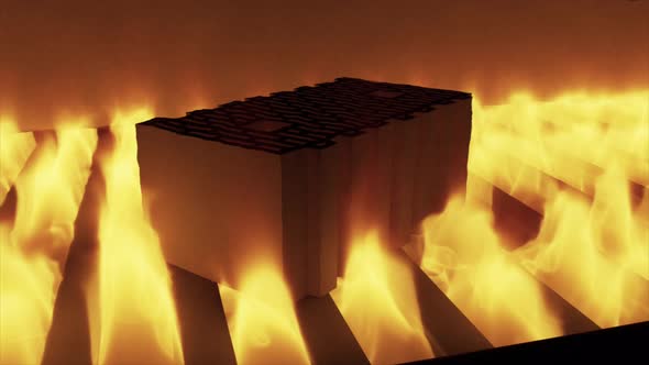 Abstract animation of brick in a kiln, Motion Graphics | VideoHive