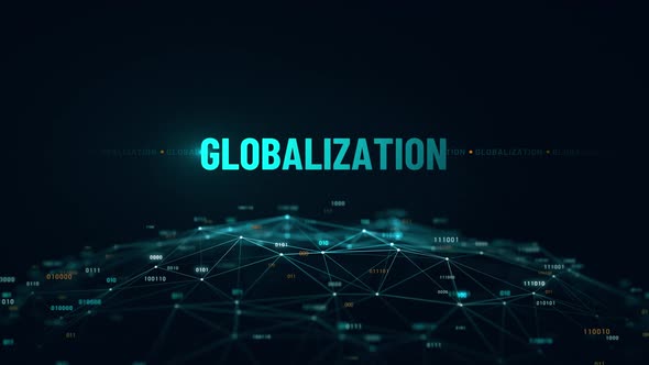 Globalization Digital Globe Animation 4K, Motion Graphics | VideoHive