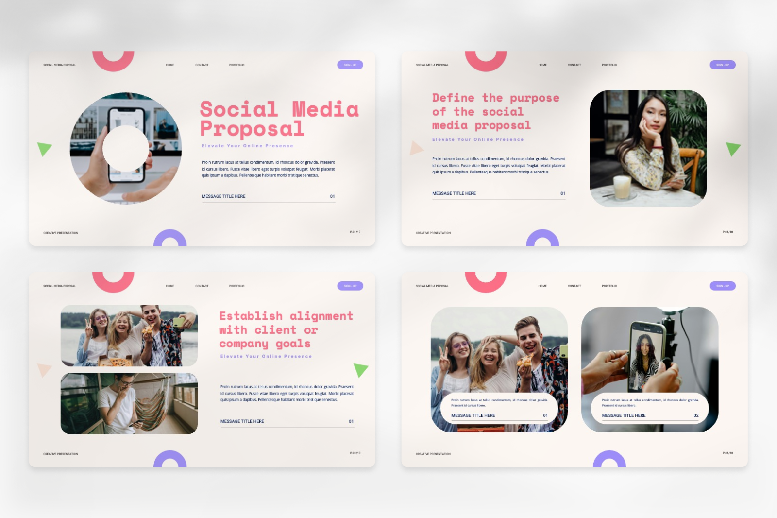 Social Media PowerPoint Presentation, Presentation Templates | GraphicRiver