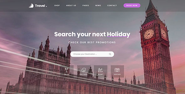 Love Travel WordPress by nicdark | ThemeForest