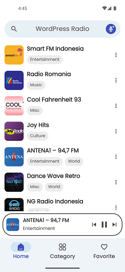 WordPress Radio App - WordPress API by solodroid | CodeCanyon