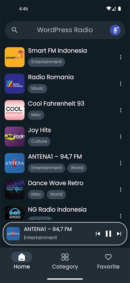 WordPress Radio App - WordPress API by solodroid | CodeCanyon