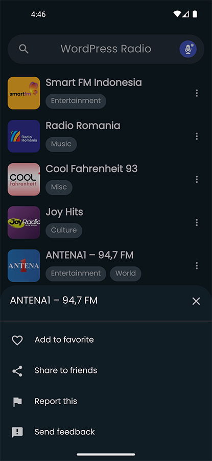 WordPress Radio App - WordPress API by solodroid | CodeCanyon