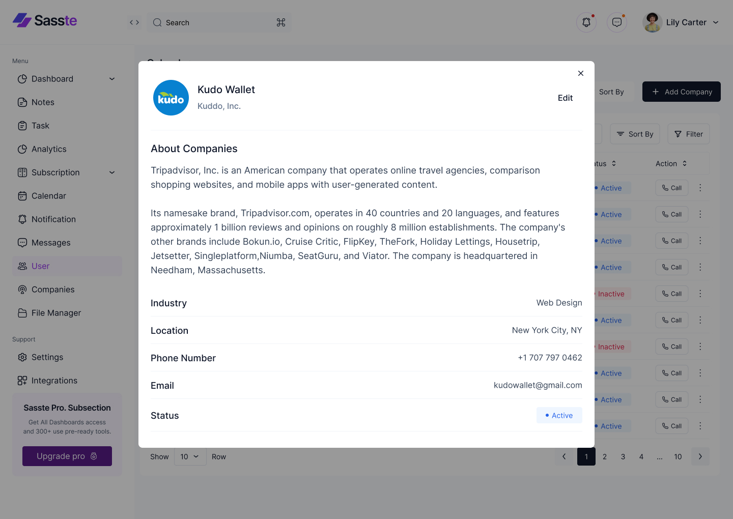 Saaste - Saas Admin Dashboard Figma UI Template Kit by QuomodoTheme