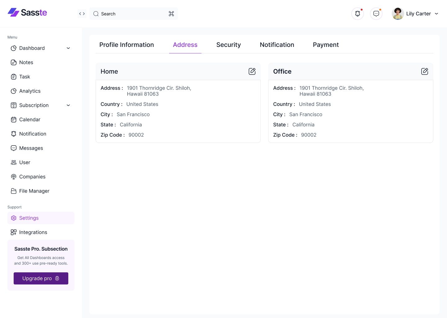 Saaste - Saas Admin Dashboard Figma UI Template Kit by QuomodoTheme