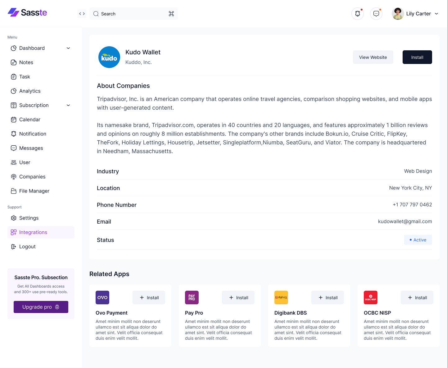 Saaste - Saas Admin Dashboard Figma UI Template Kit by QuomodoTheme
